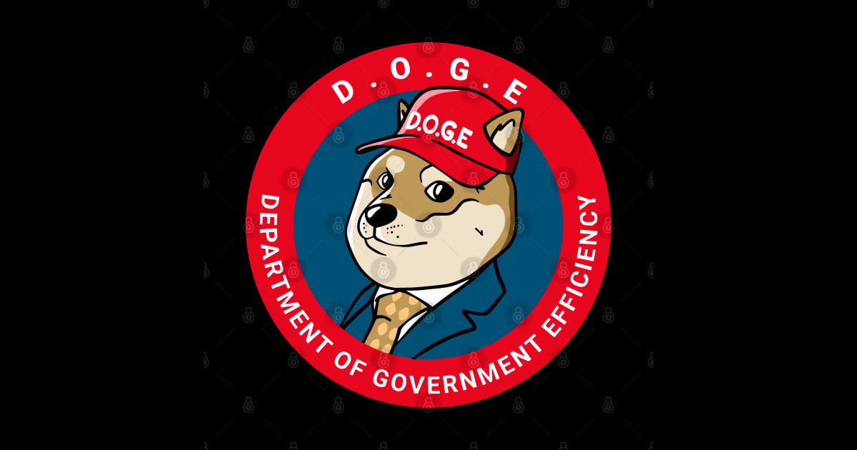 Doge Department Of Government Efficiency - Dogecoin Merch - Sticker ...