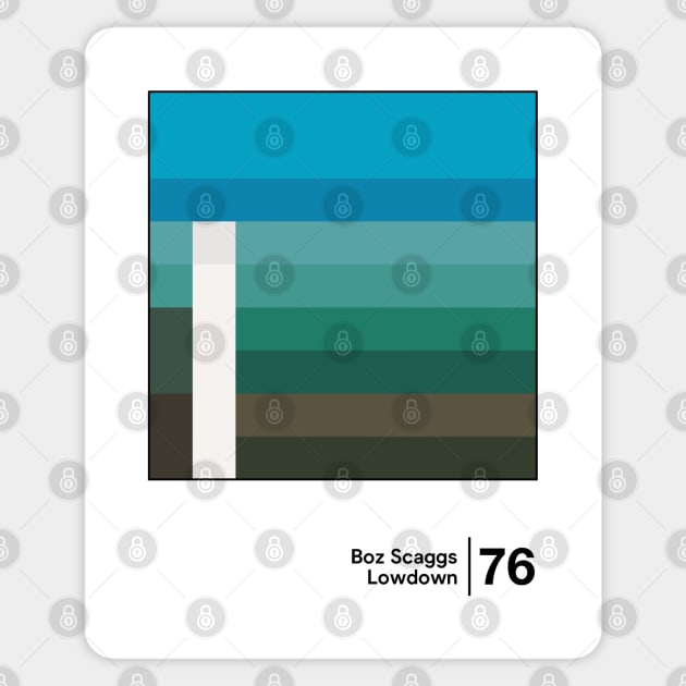 Lowdown / Minimalist Graphic Artwork Design - Boz Scaggs - Sticker ...