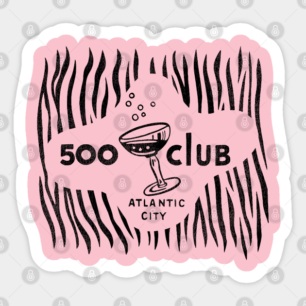 Defunct The 500 Club Atlantic City, NJ - Atlantic City - Sticker ...
