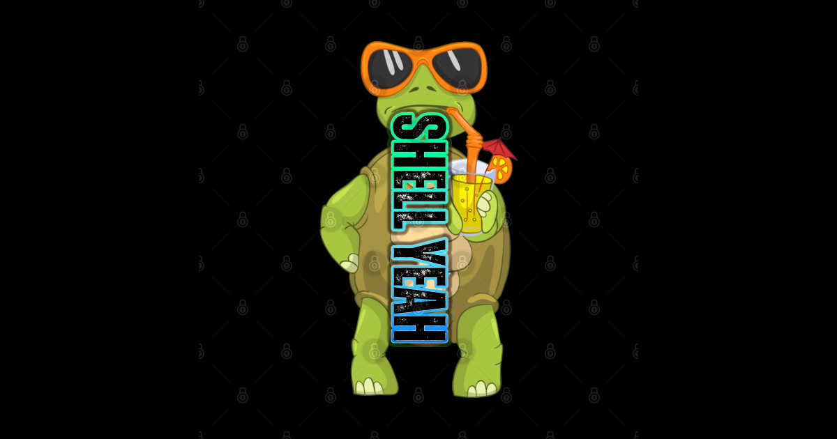 Shell Yeah – Funny Turtle Summer Shirt in Neon Colors - Funny Turtle ...