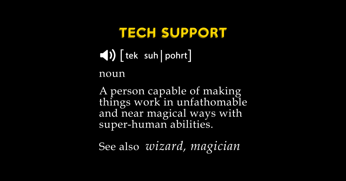 Tech support meaning - Expert - Sticker | TeePublic