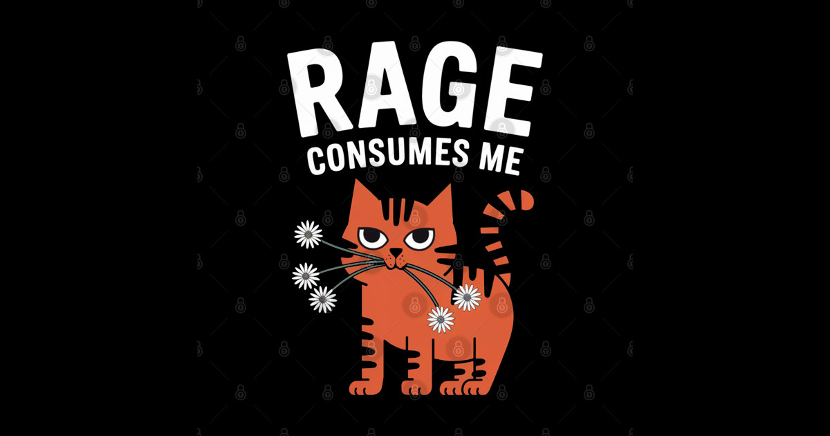 Rage Consumes Me - Funny Cat Memes - Rage Is Consuming Me - Posters and ...