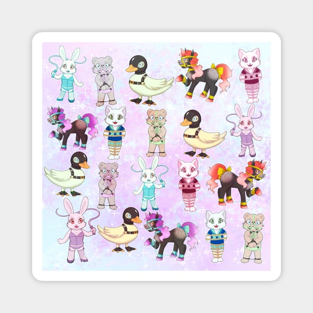 Cute fetish furry - Furry - Magnet | TeePublic