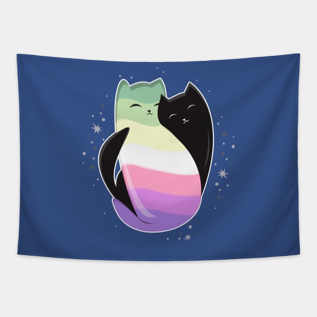 Genderfae Cat LGBT Pride Flag - Genderfae - Tapestry | TeePublic