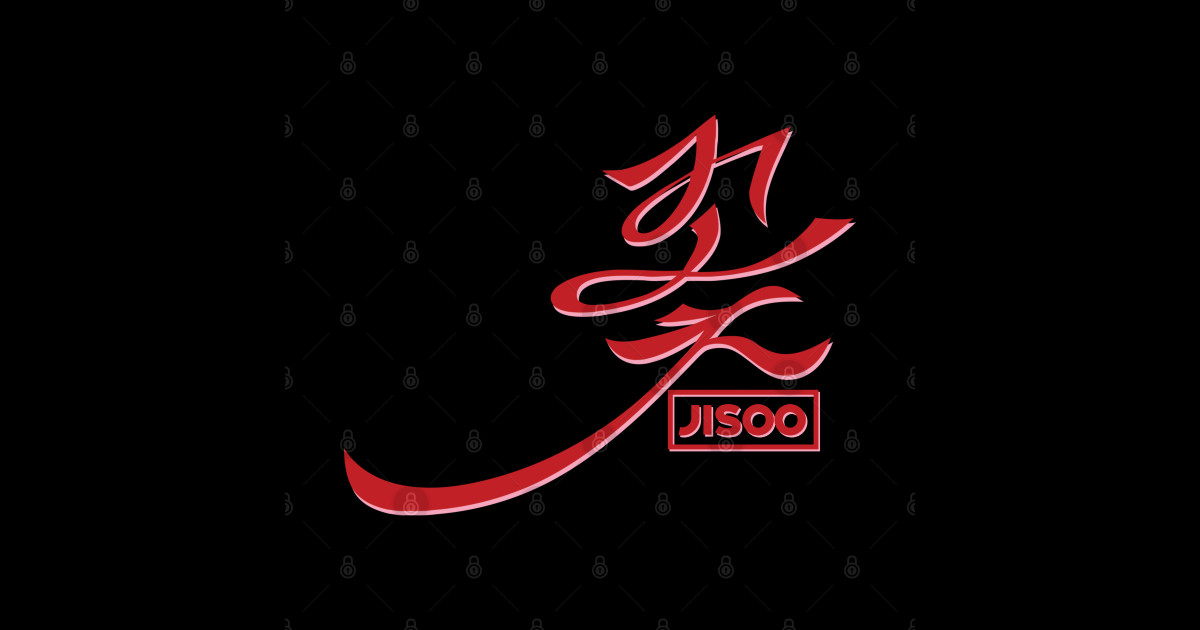 Jisoo Flower Logo Art - Jisoo Flower Logo - Sticker | TeePublic