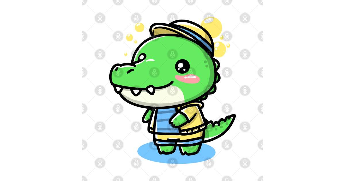 Cute Crocodile - Crocodile - T-Shirt | TeePublic