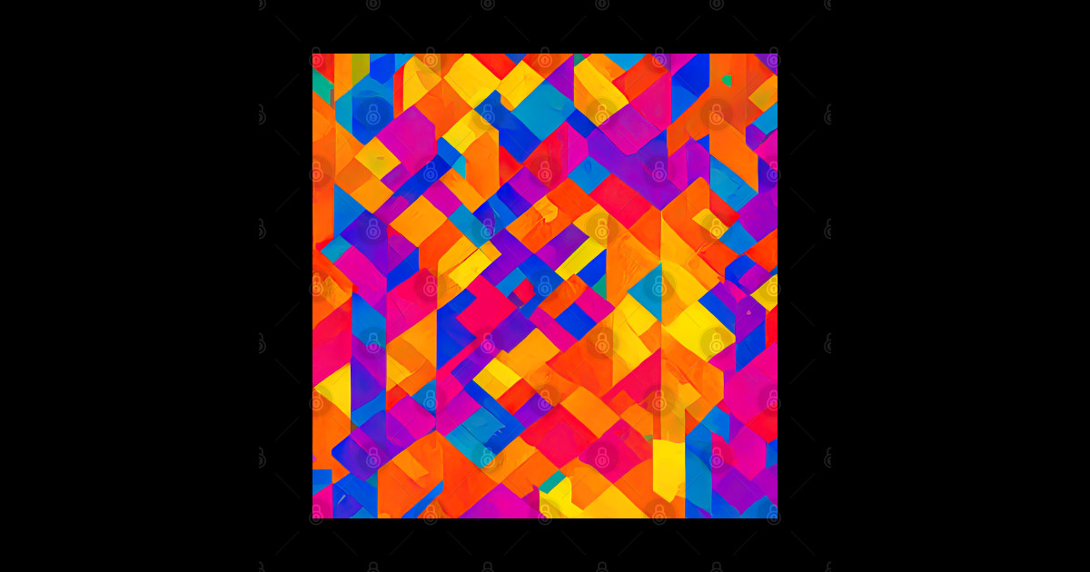 omg pattern abstract background - Colorful Pattern - Sticker | TeePublic