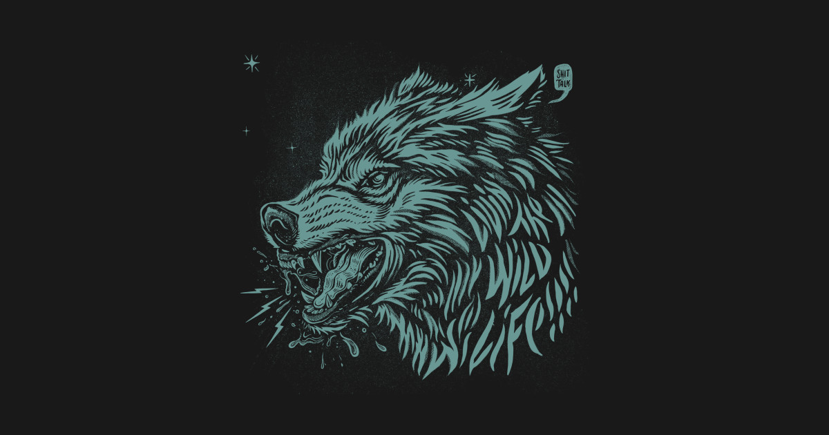 Wolf head light sage - Wolf - T-Shirt | TeePublic