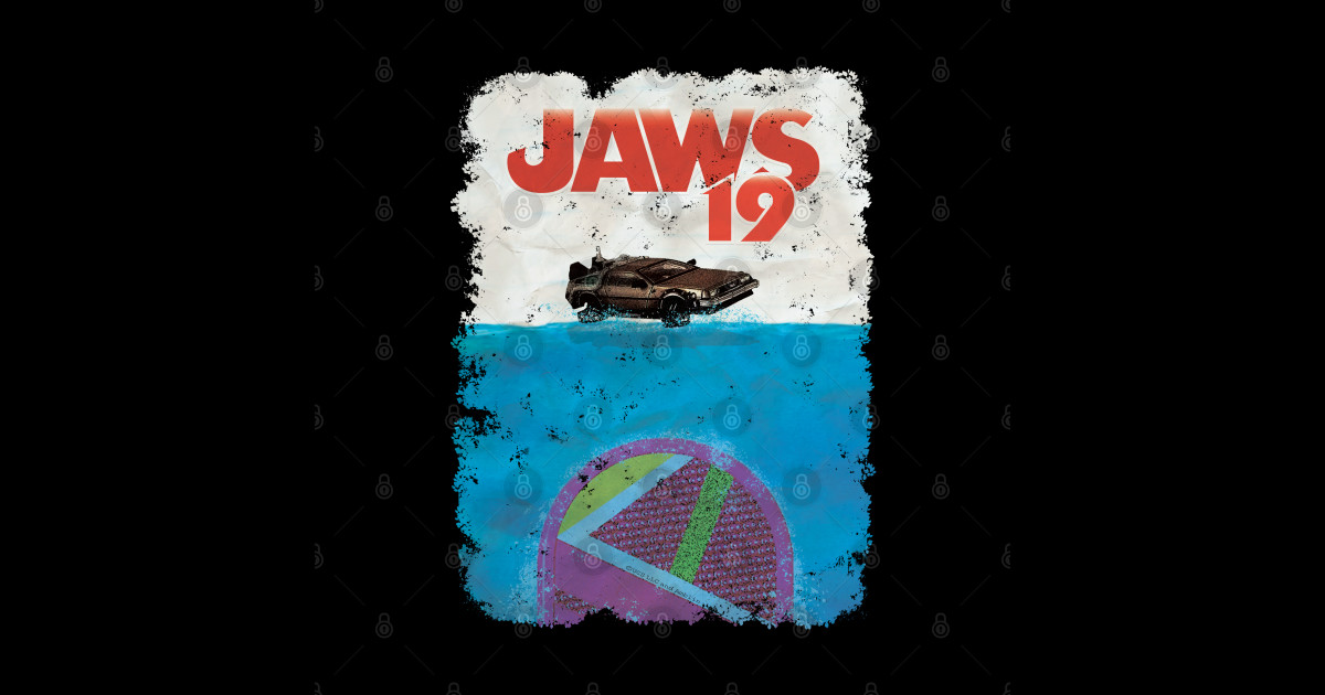 JAWS / BTF2 Mash Up - Back To The Future - Sticker | TeePublic