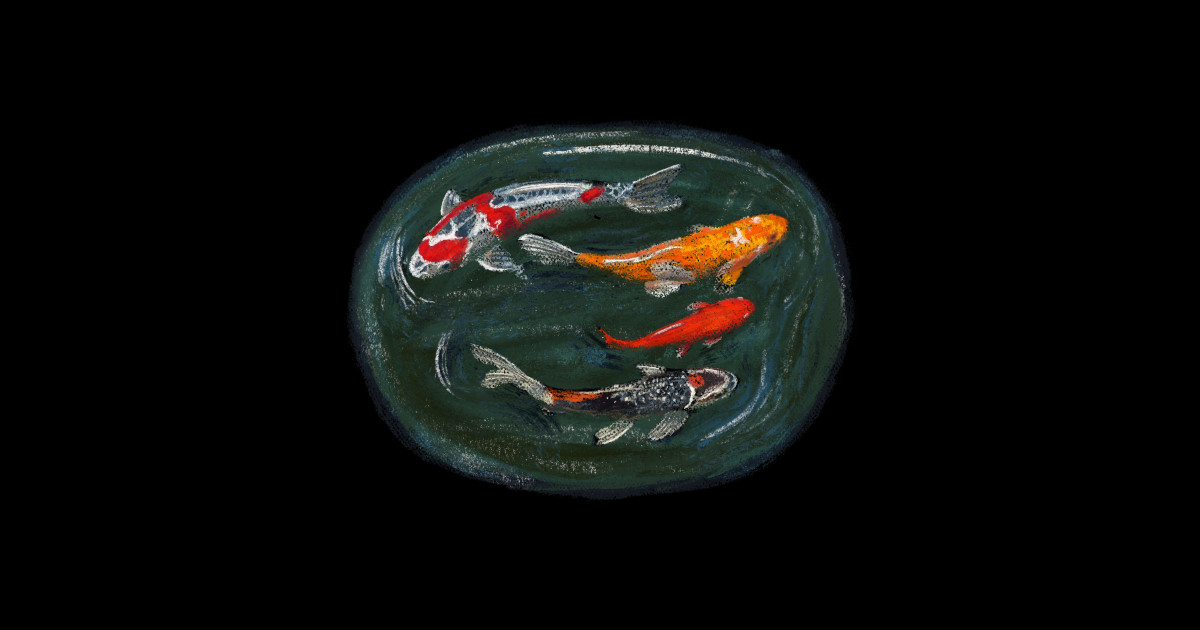 Koi Fish Pastels - Koi - Sticker | TeePublic