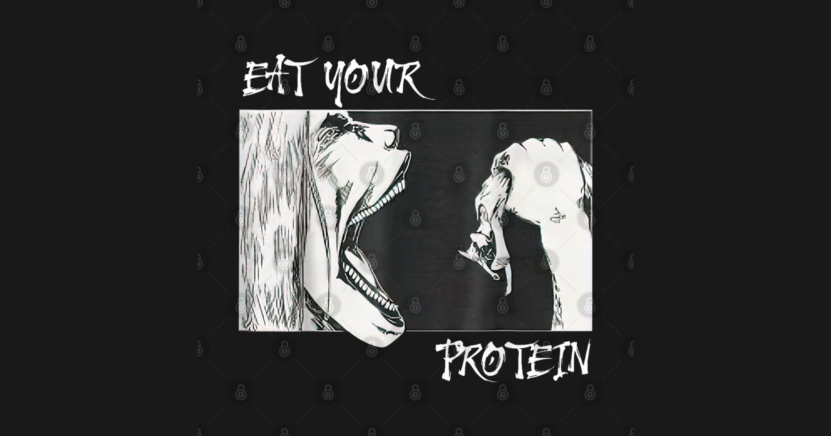 Eat Your Protein, Anime Gym, Pump, Bodybuilding, Fitness - Workout - T ...