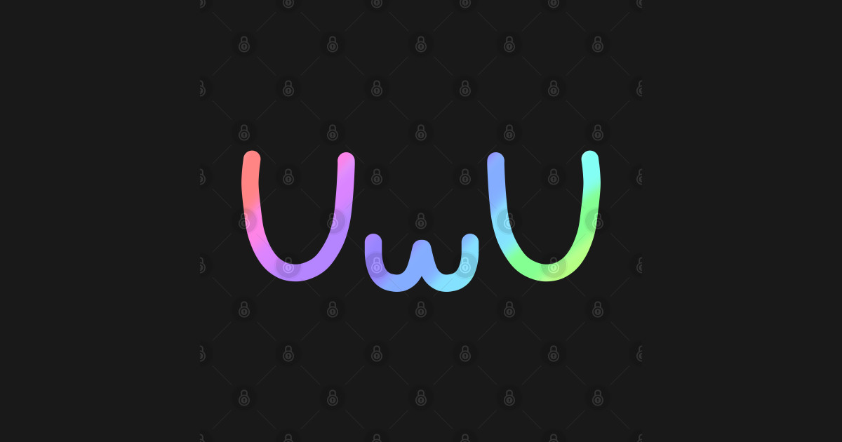 UwU Rainbow Gradient - Uwu - Sticker | TeePublic