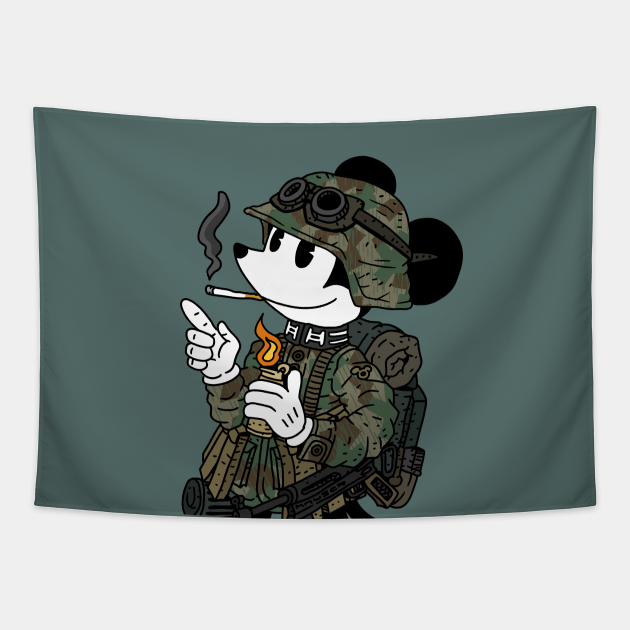 Das German mouse. ww2 cartoon. - Mauser - Tapestry | TeePublic