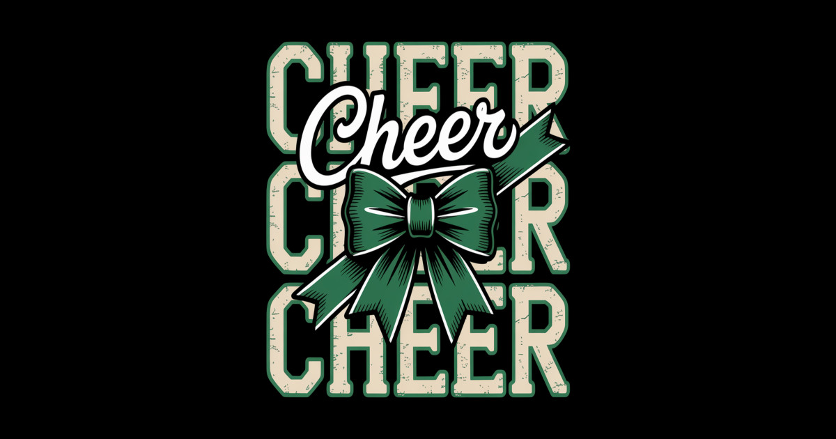 Cheer Bow Sport Cheerleader Cheerleading Green - Cheer Bow Sport ...