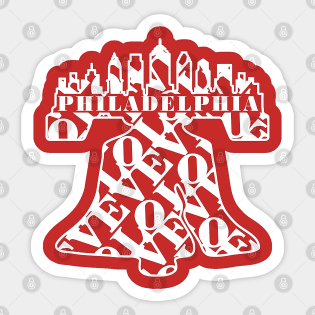 PHILADELPHIA LIBERTY BELL LOVE Philly City Skyline Liberty Bell Philly ...