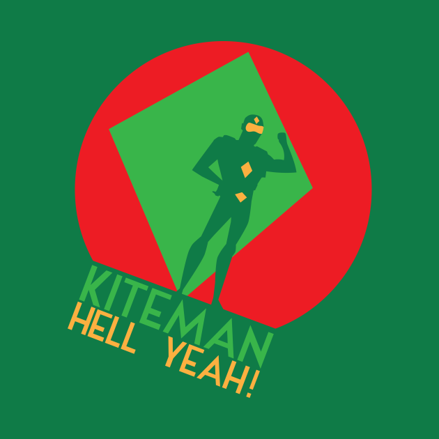 Kiteman, HELL YEAH! - Kiteman - T-Shirt | TeePublic