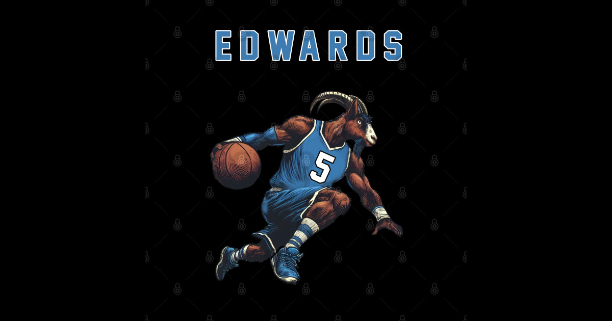 Anthony Edwards Goat Timberwolves - Anthony Edwards - Sticker | TeePublic