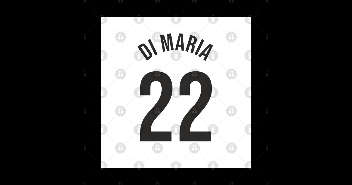 Di Maria 22 Home Kit - 22/23 Season - Ngel Di Maria - Sticker | TeePublic