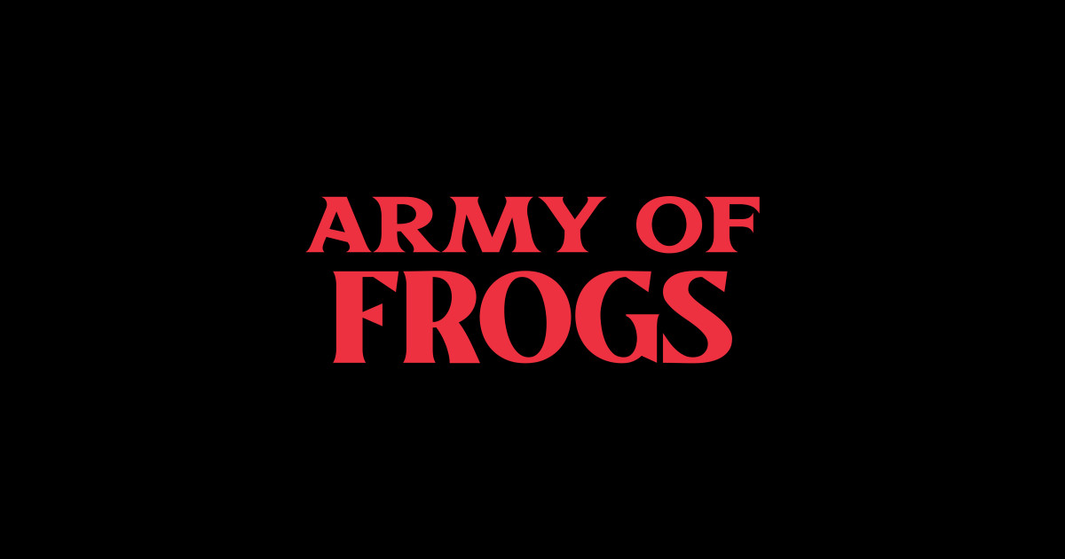 Army of Frogs Animal Collective Nouns - Frog - Sticker | TeePublic