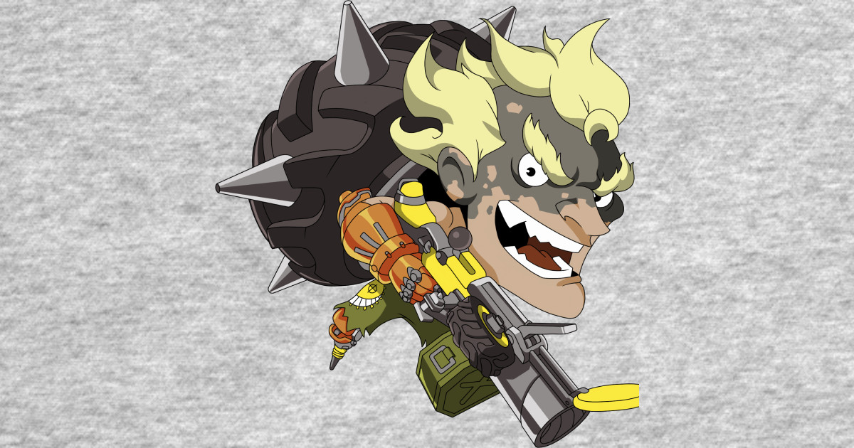 Junkrat cute spray - Overwatch - Baseball T-Shirt | TeePublic