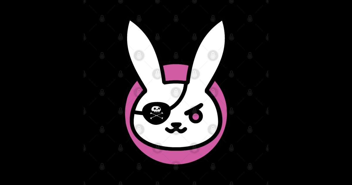 Pirate Dva Bunny - Dva - Sticker | TeePublic