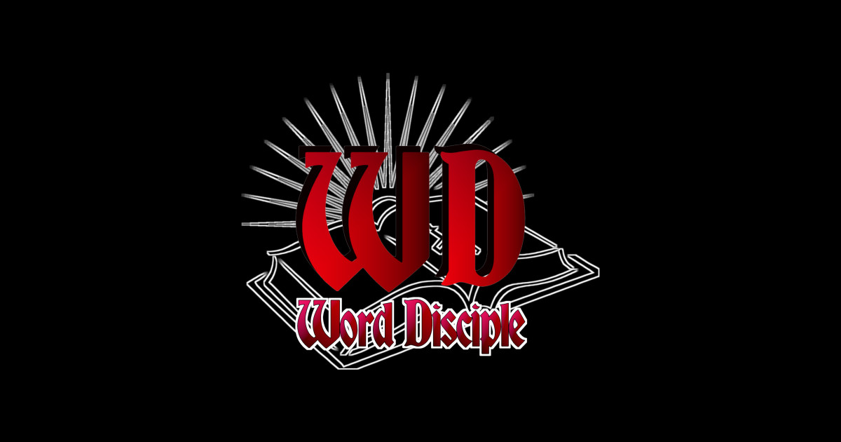 Word Disciple Logo - Christian - Sticker | TeePublic