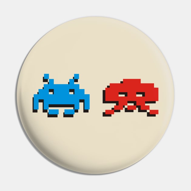 Space Invaders - Space Invaders - Pin | TeePublic