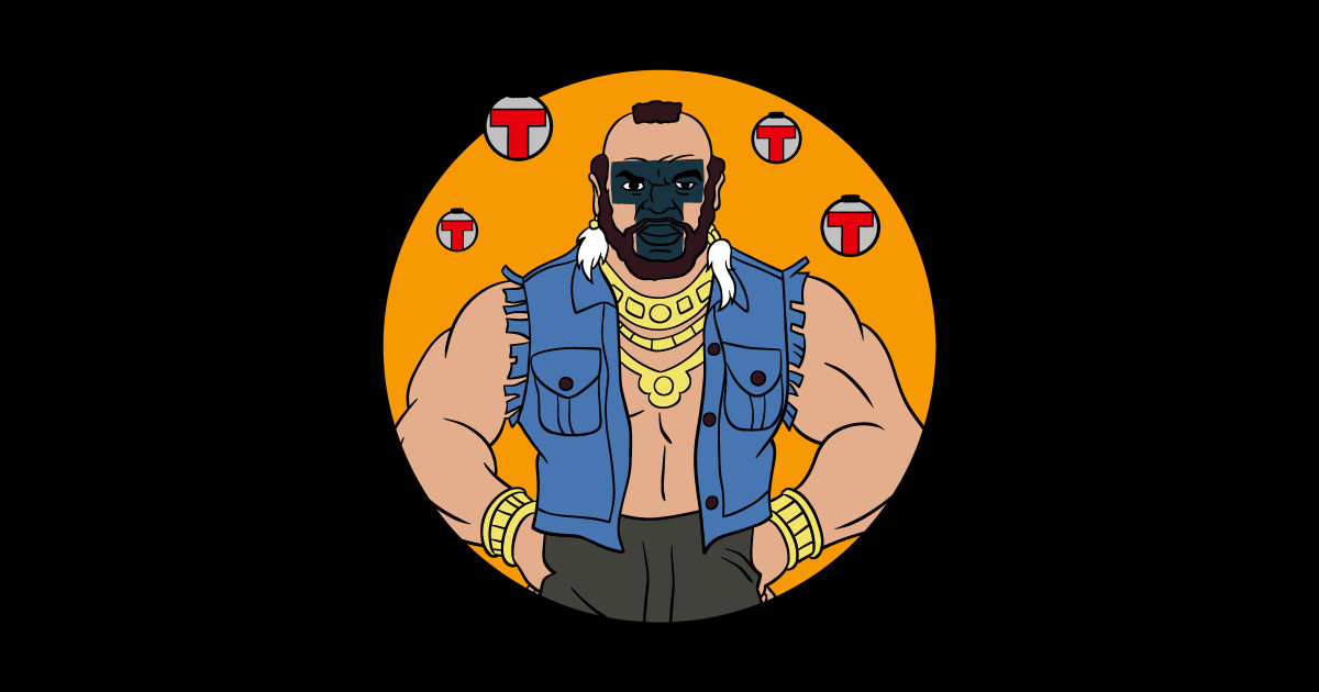 Mr. T-riffic - Tooned and T-Sphered - Mr T - Sticker | TeePublic