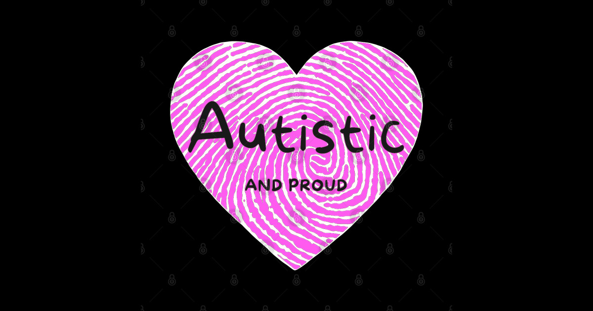 Pink Fingerprint Autistic And Proud - Autistic Advocacy - Sticker ...