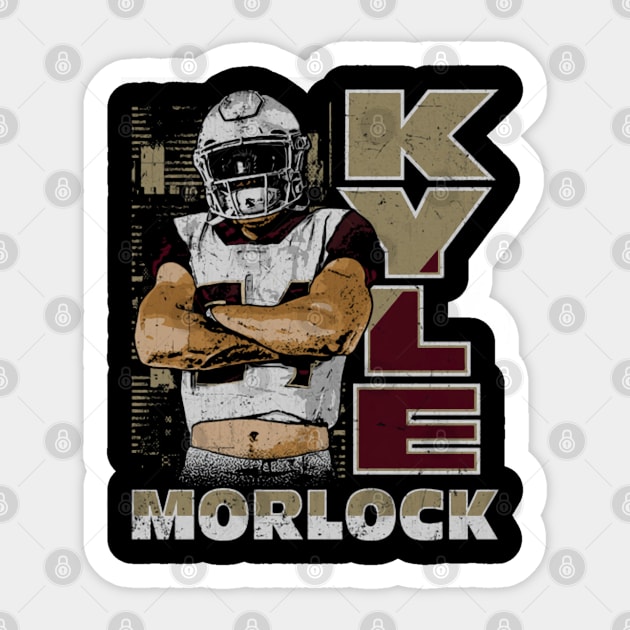Kyle Morlock College Design - Kyle Morlock - Sticker | TeePublic