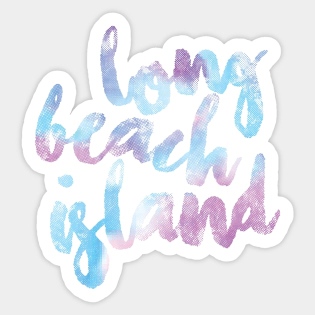 Long Beach Island - Jersey - Sticker | TeePublic