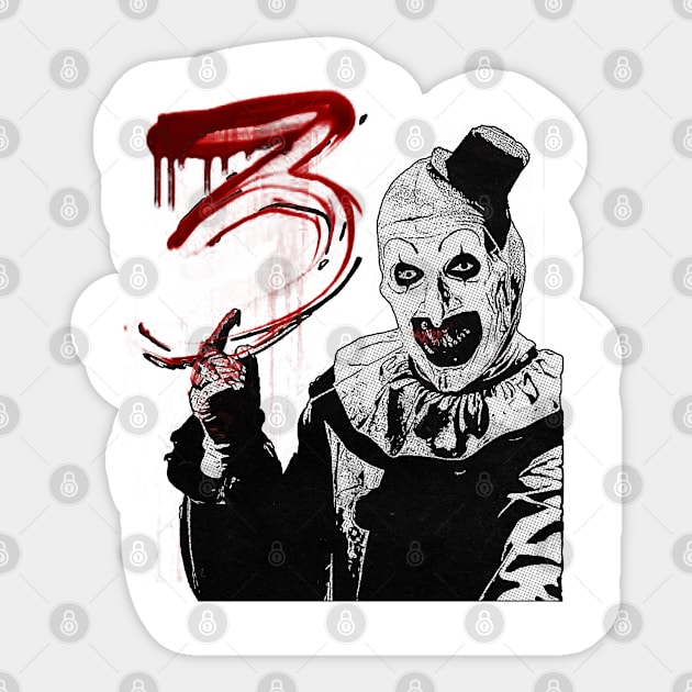terrifier 3 tshirt - Terrifier 3 - Sticker | TeePublic