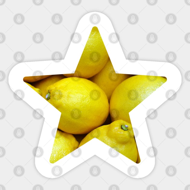 Lemon Fruit Star - Lemon - Sticker | TeePublic