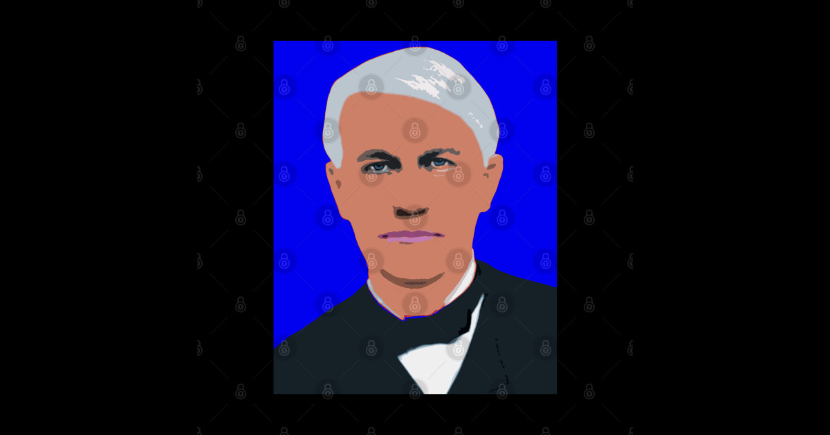 thomas edison - Thomas Edison - Sticker | TeePublic
