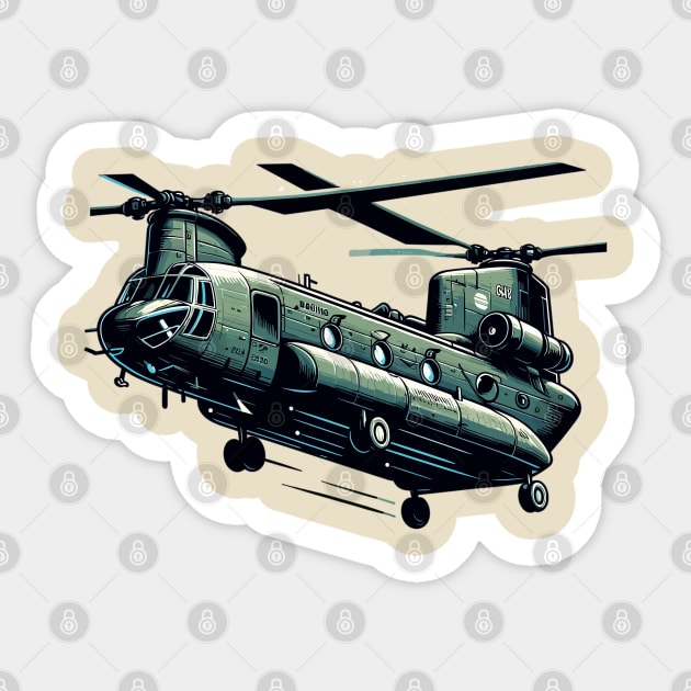 Boeing CH-47 Chinook - Boeing Ch 47 Chinook - Sticker | TeePublic