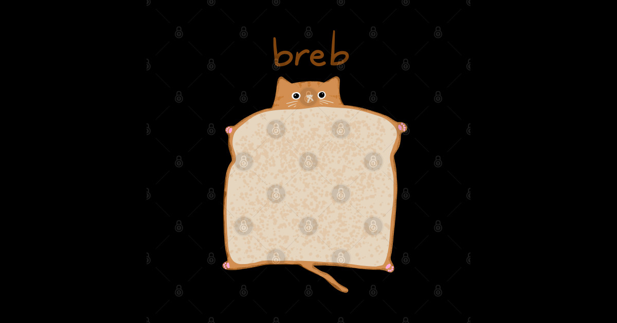 Breb Cat - Cat - Sticker | TeePublic