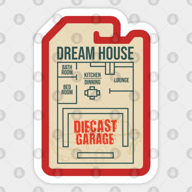 Diecast Garage - Hot Wheels - Sticker | TeePublic