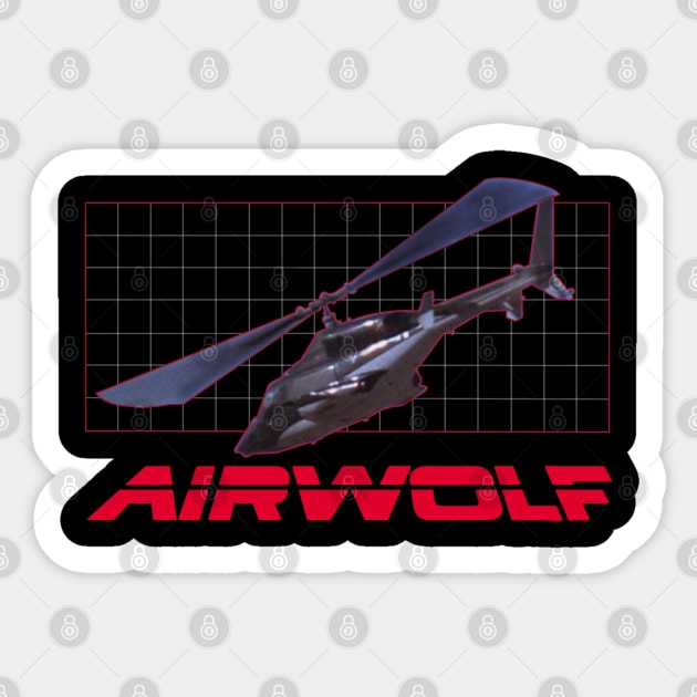 Airwolf Movie Vintage - Airwolf - Sticker | TeePublic