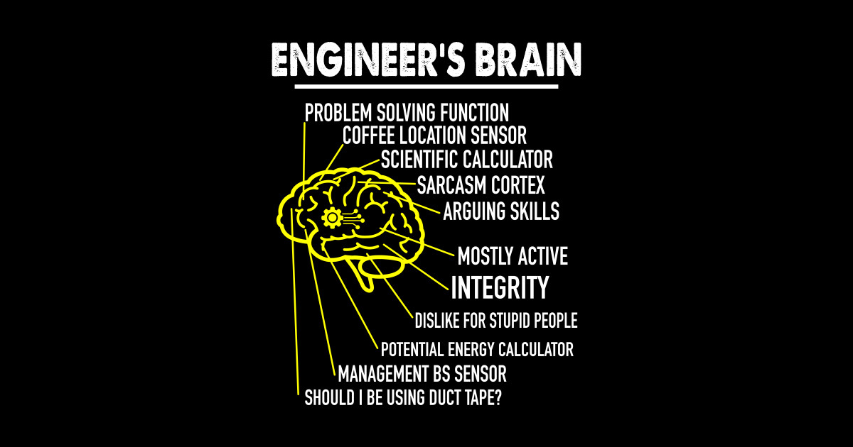Engineer's Brain Funny Engineering Games Process - Funny Engineers ...