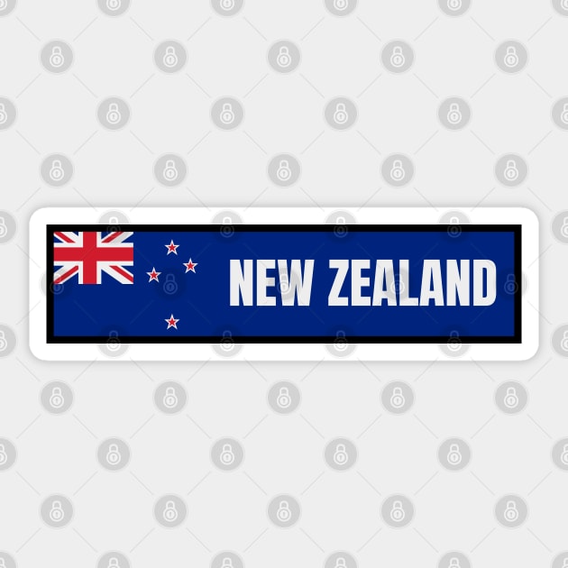 New Zealand Flag - New Zealand - Sticker | TeePublic