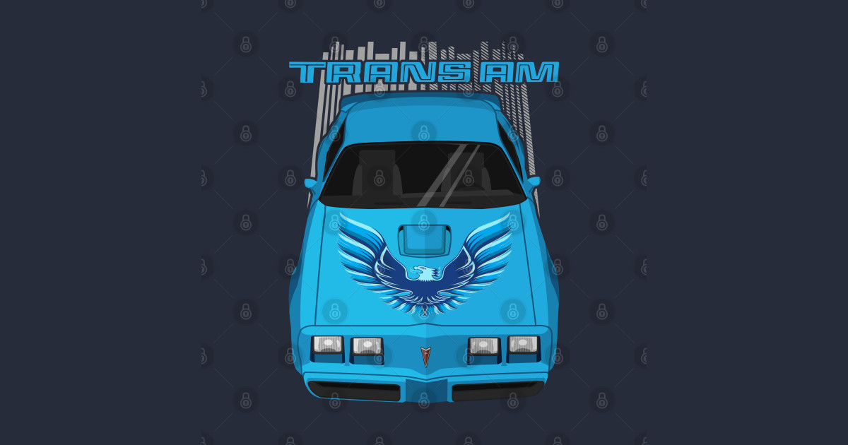 Firebird Trans Am 79-81 - Atlantis blue - Blue - T-Shirt | TeePublic
