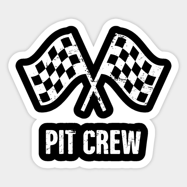 Pit Crew | Race Car Racing Gift - Race Car - Sticker | TeePublic