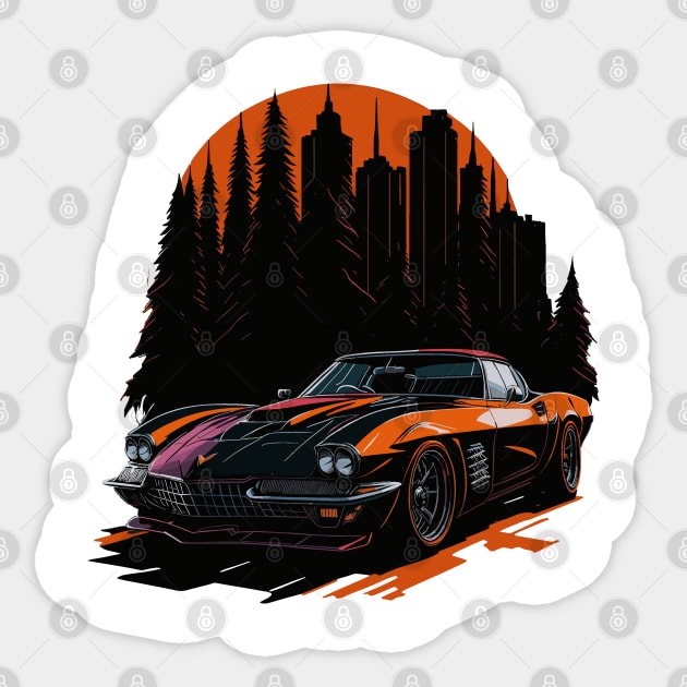 Old Corvette z06 classic - Corvette Z06 - Sticker | TeePublic