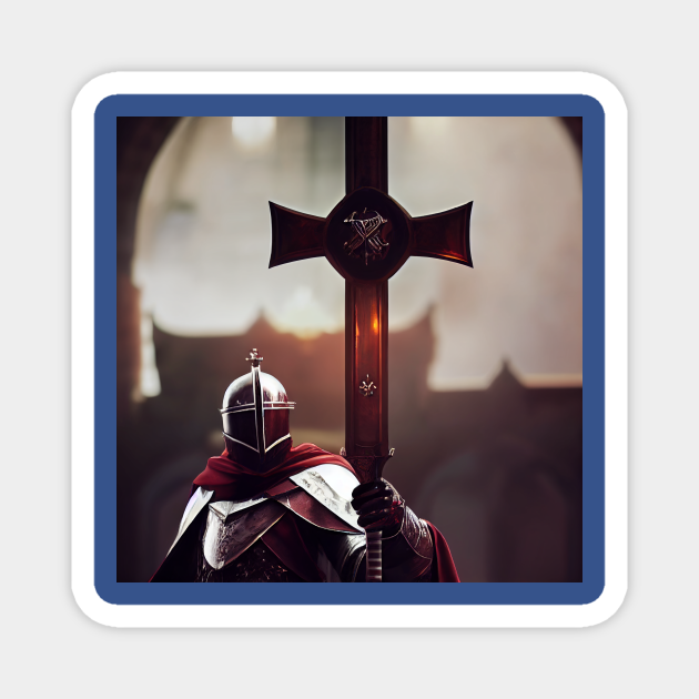 Knights Templar in The Holy Land - The Crusades - Magnet | TeePublic