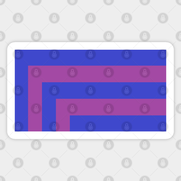 Blue and Purple Flag - Flag - Sticker | TeePublic