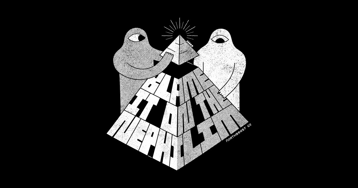 Blame it on the Nephilim - Pyramid Scheme - Nephilim - Sticker | TeePublic