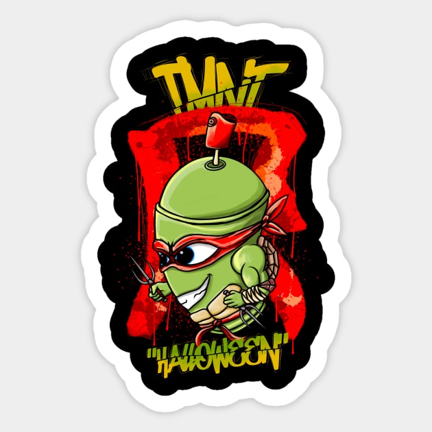 Spray Paint Raphael TMNT - Halloween - Sticker | TeePublic