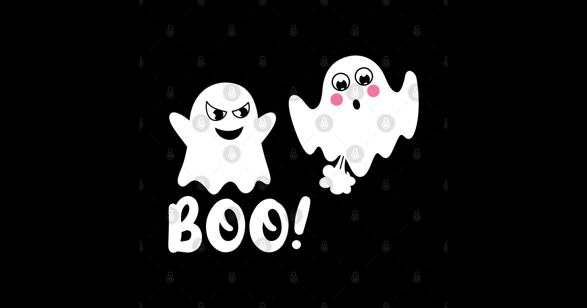 Boo! Scared Ghost - Ghost - Sticker | TeePublic