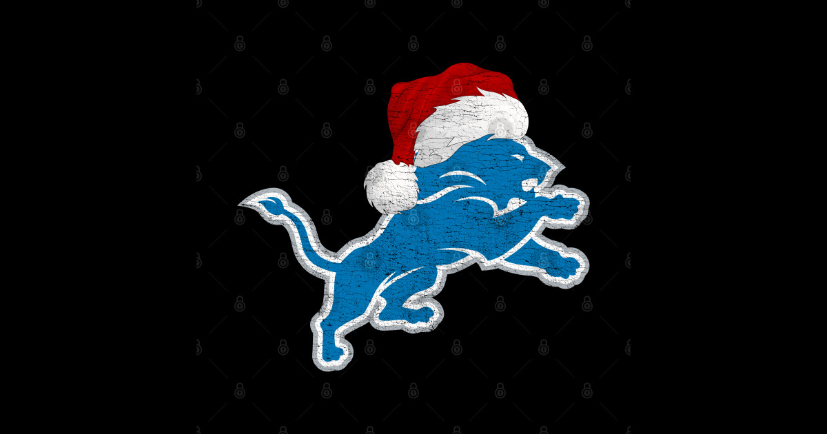 Detroit-Lions Christmas - Detroit Lions - Sticker | TeePublic