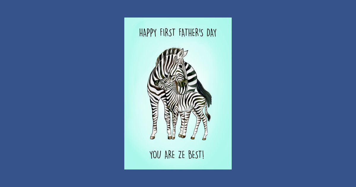 Zebra Father's day - Best Dad In The World - T-Shirt | TeePublic